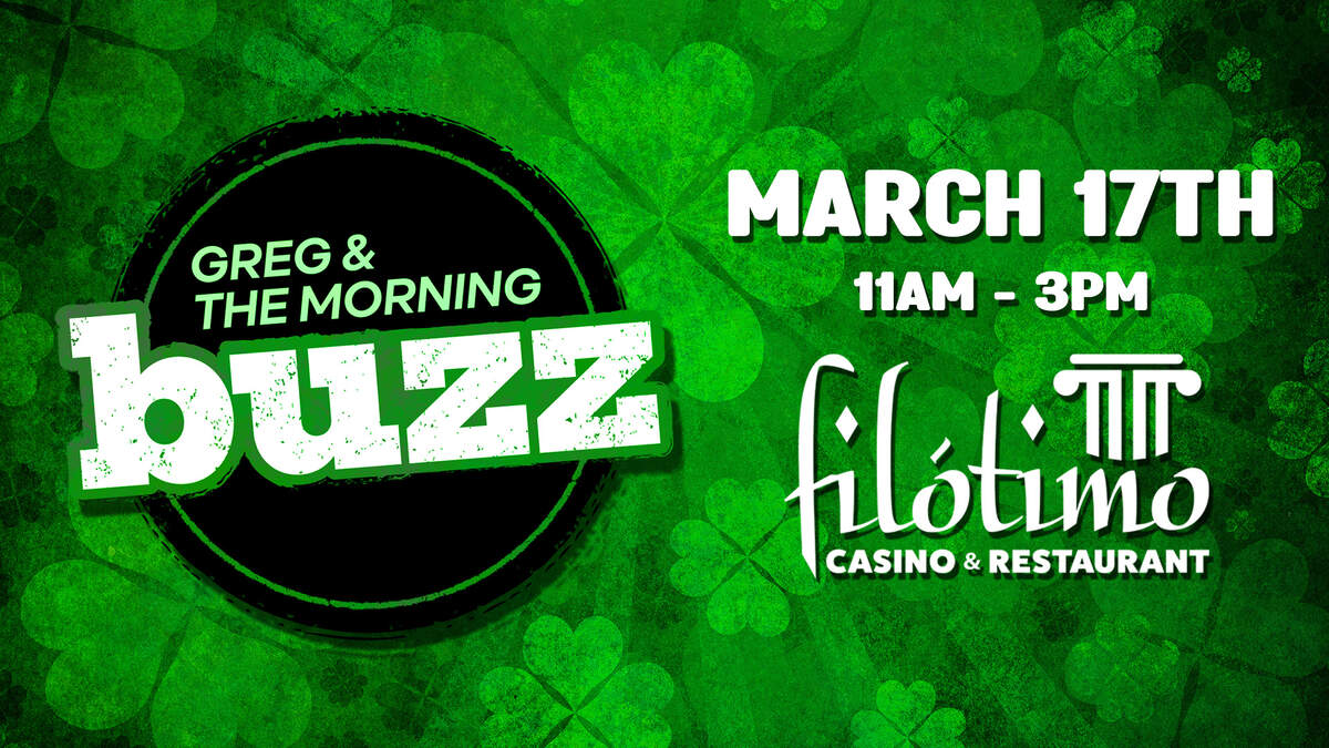 Morning Buzz St. Patricks Day at Filotimo Casino | 100.3 WHEB