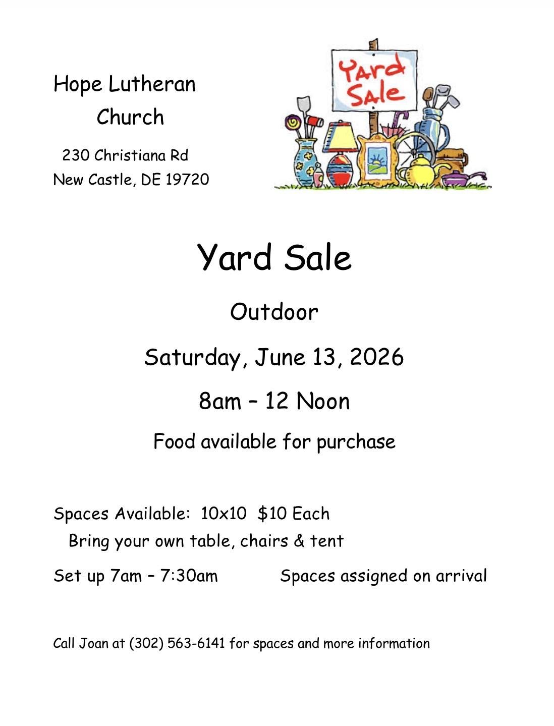 Hope Lutheran Church Indoor Yard Sale | 94.7 WDSD