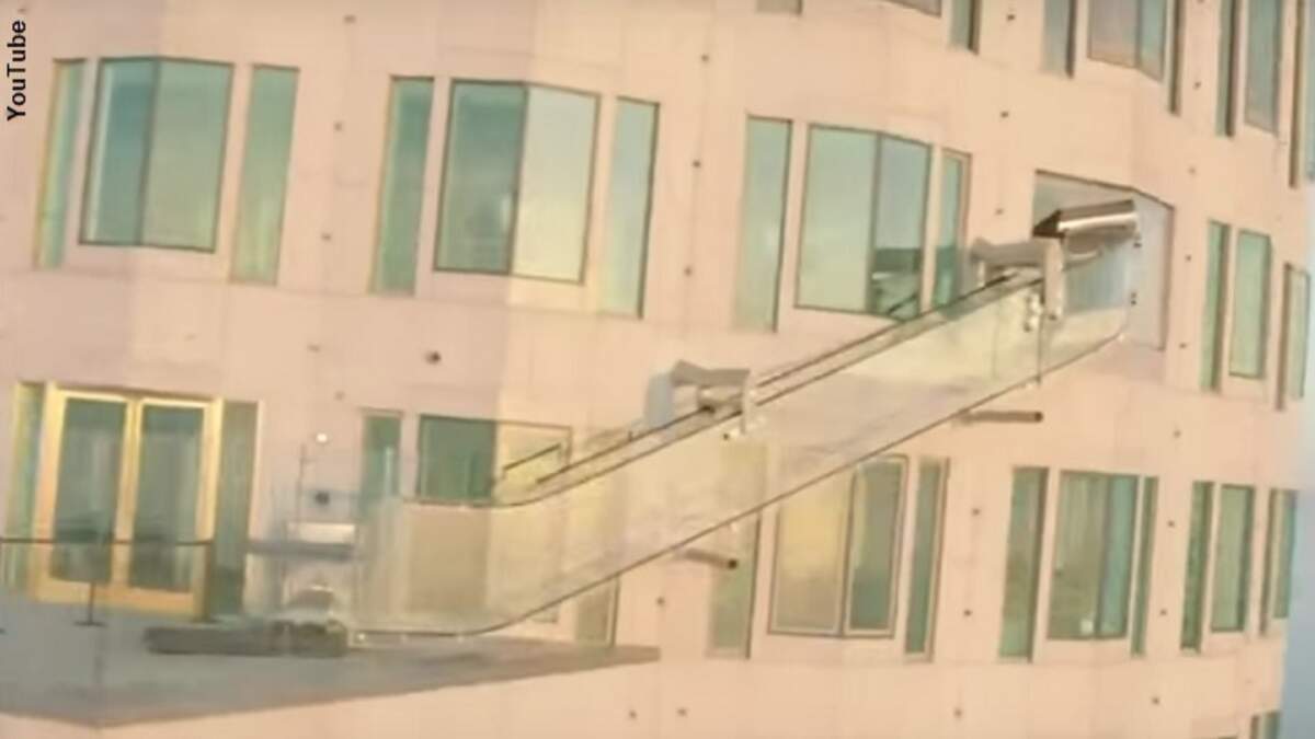 Watch: Glass Slide Built onto Side of LA Skyscraper | Coast to Coast AM