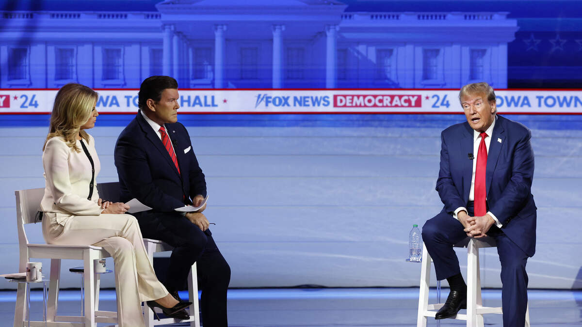 Trump hosts Town Hall as DeSantis and Haley Debate in Iowa | NewsRadio ...