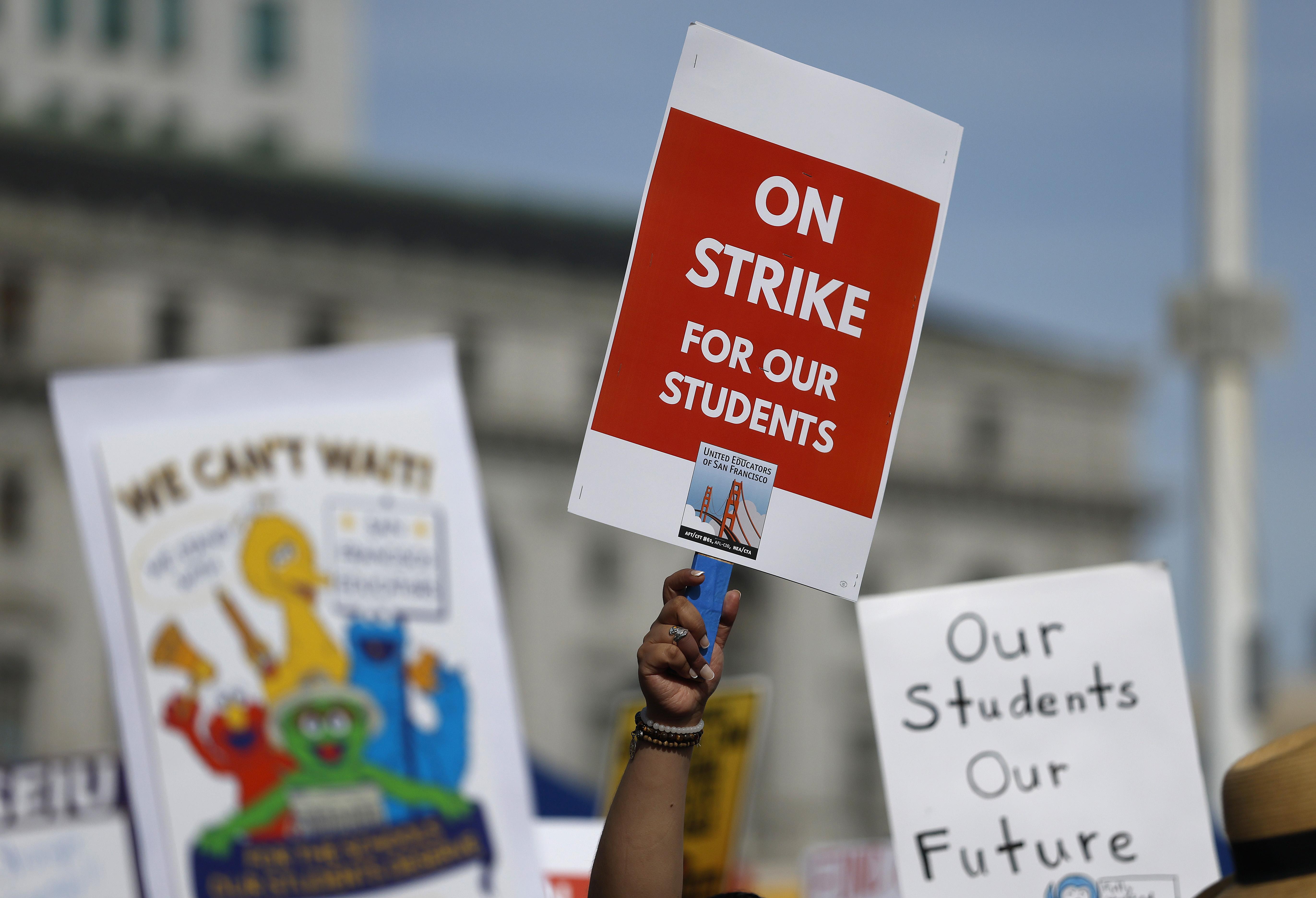Over 100 Schools Closed After 6,000 Teachers Go On Strike For Better ...