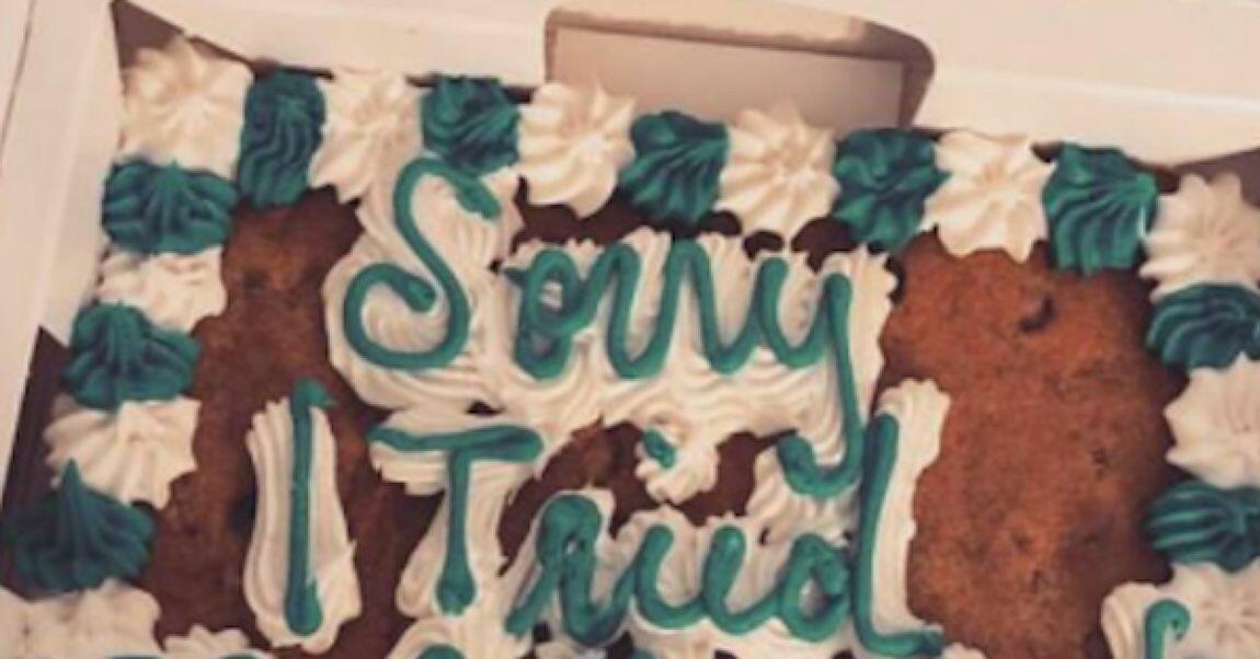 Woman Buys Officer A Cake As An Apology For Trying To Bite Him | iHeart