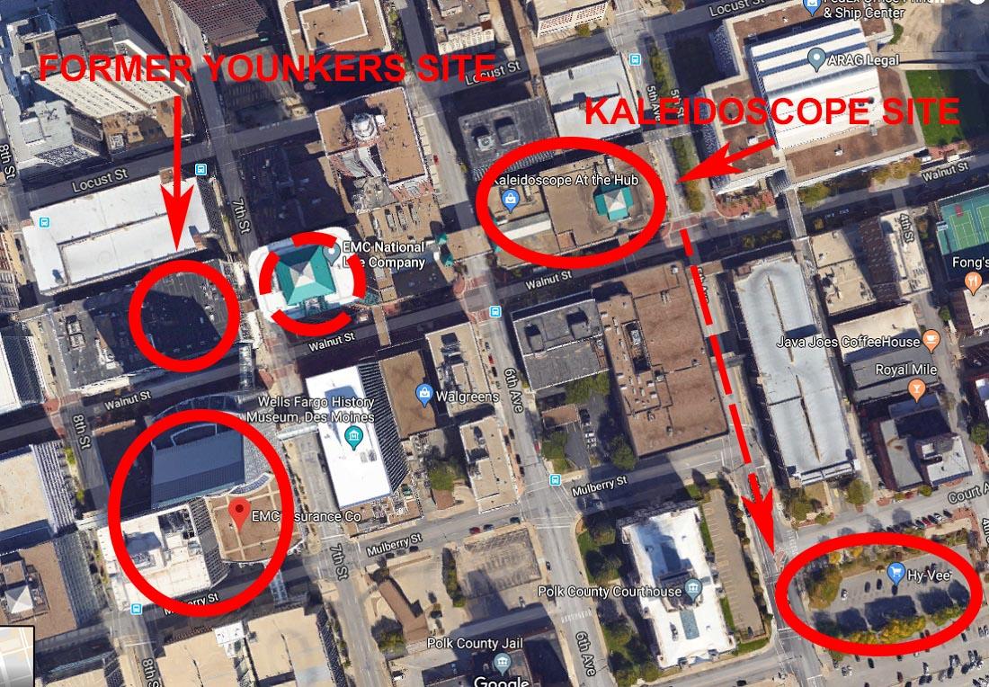 Downtown Des Moines Skywalk Map Linked Up Laneways | Te Ara ō