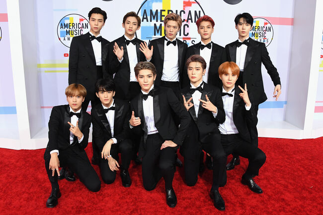 K-Pop Band NCT 127 Makes Their 2018 AMAs Red Carpet Debut | Ryan ...