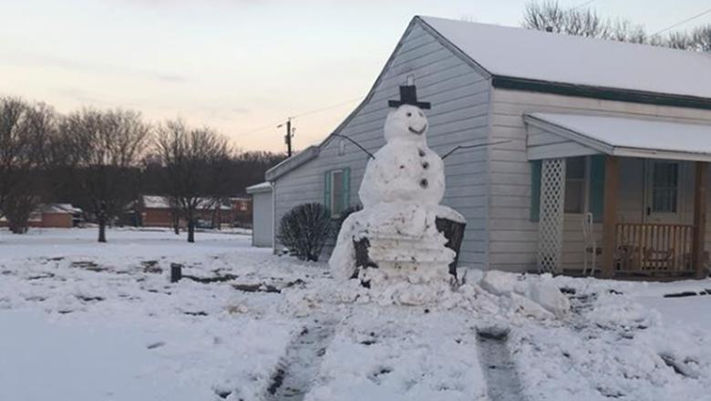 Driver Gets Instant Karma After Running Over Giant Snowman | iHeart