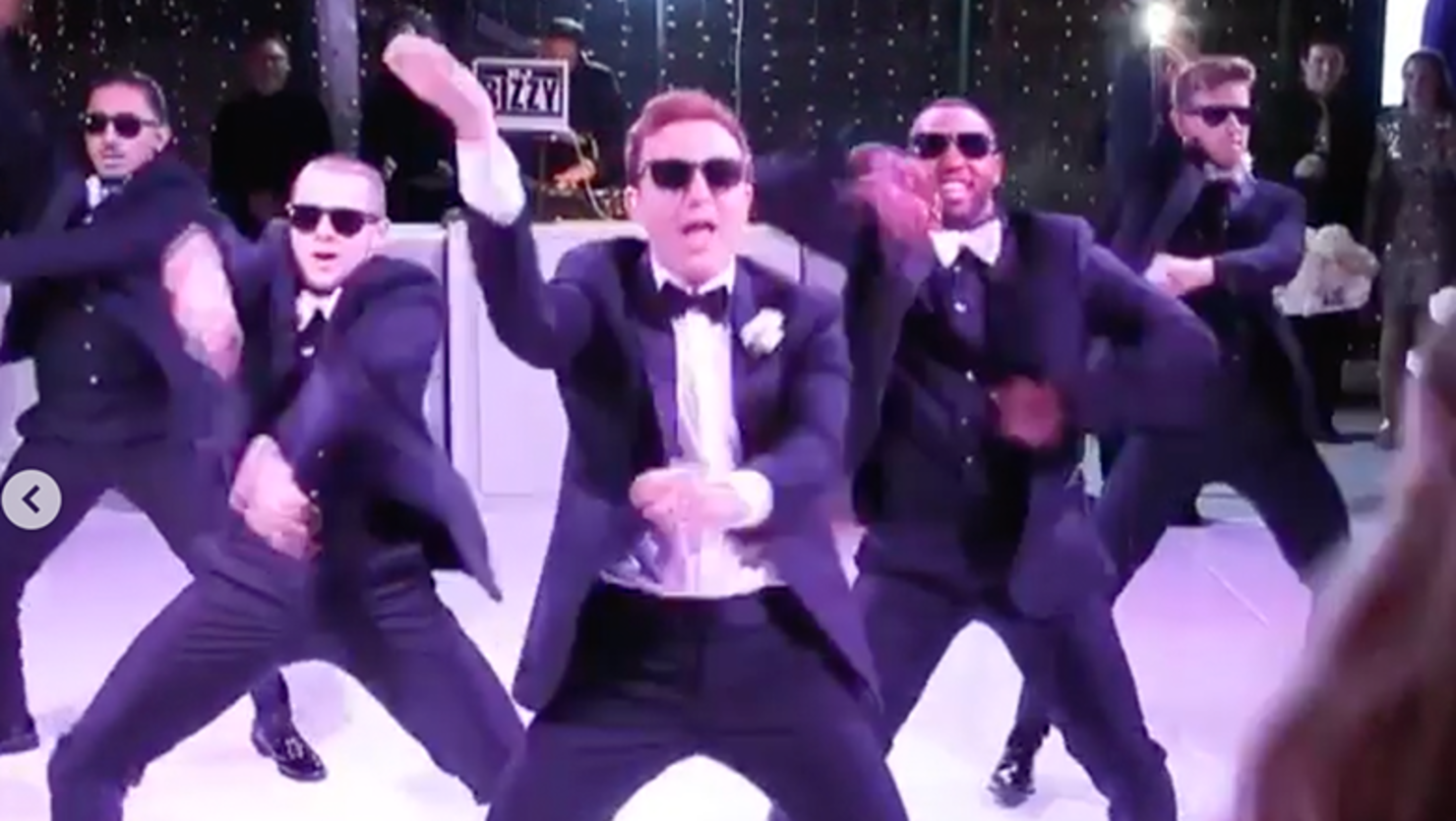 Daryl Sabara Surprised Meghan Trainor With Epic Dance At Their Wedding Iheart