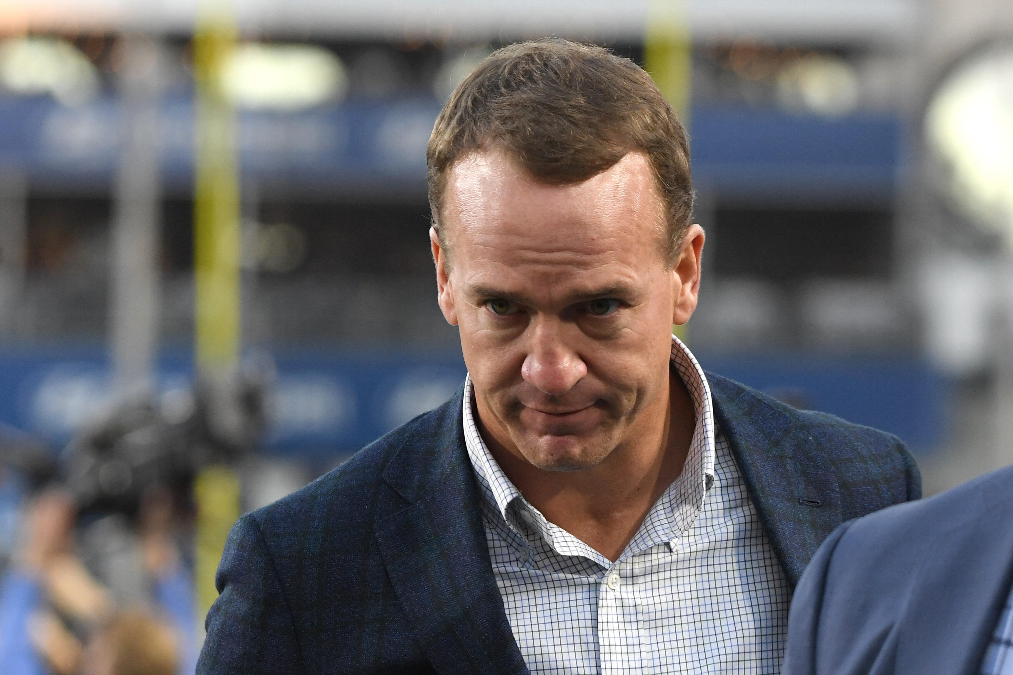 PFT Commenter: How Big is Peyton Manning's Forehead? | Randy Baumann ...