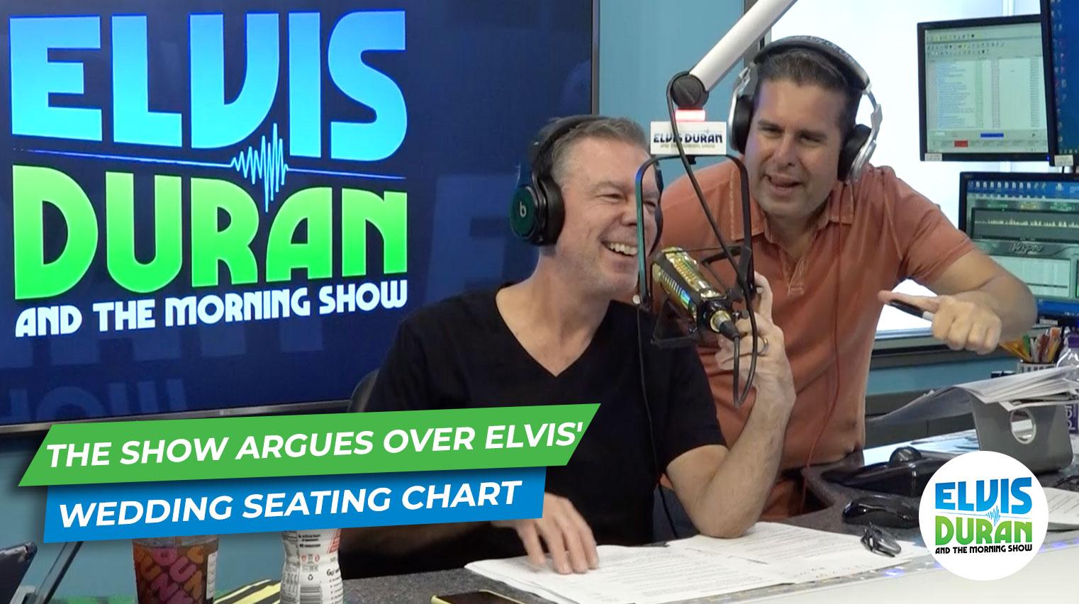The Show Argues Where They Are Sitting At Elvis Duran's Wedding | Elvis ...