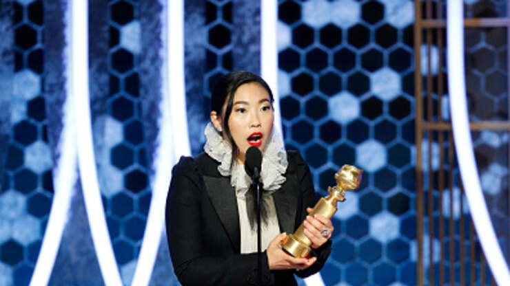 Actress Awkwafina got a special gift from Aquafina after Golden Globes ...