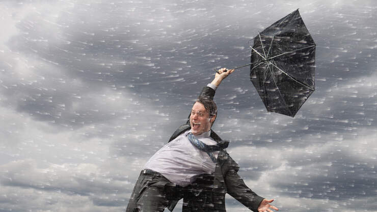 Gust Of Wind Sends Man Flying | 106 WCOD | Wake Up Cape Cod