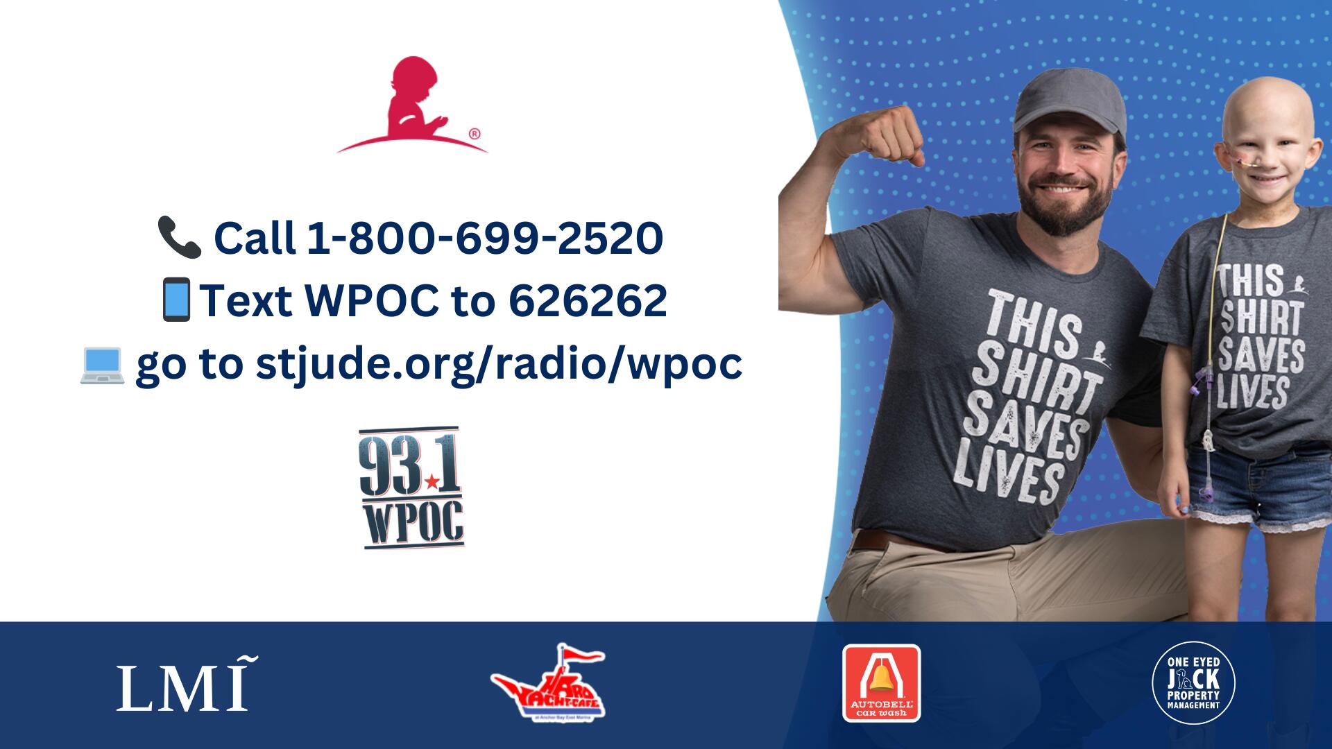 WPOC St. Jude Radiothon - 93.1 WPOC