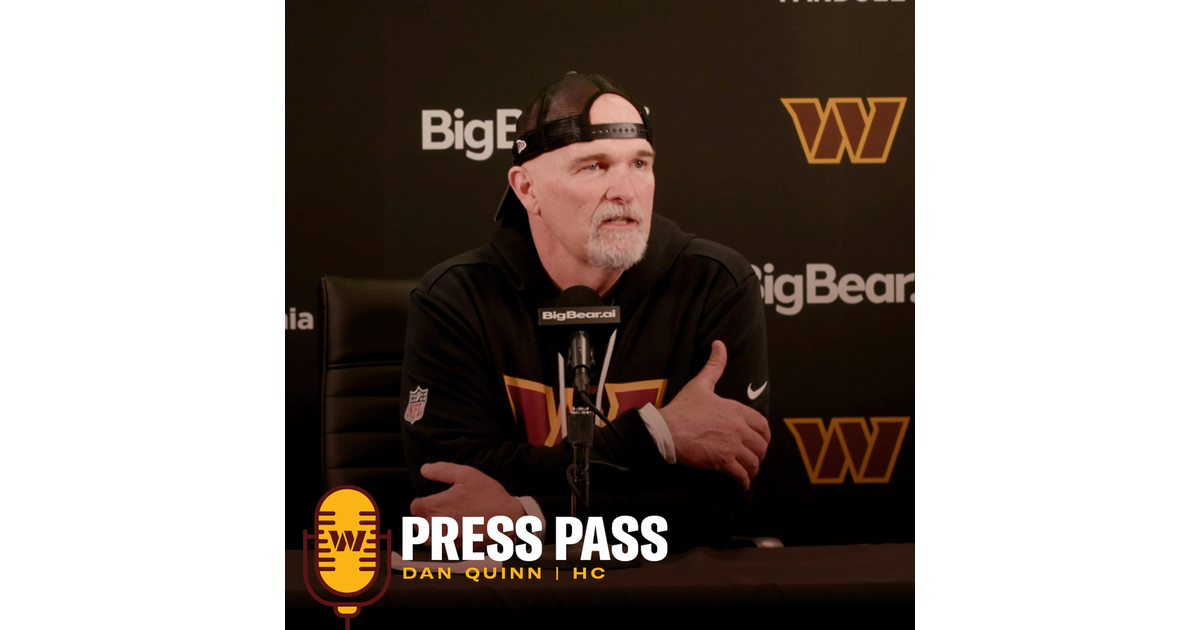 HC Dan Quinn | December 5, 2025 | Press Pass | Washington Commanders | NFL - Commanders Press ...