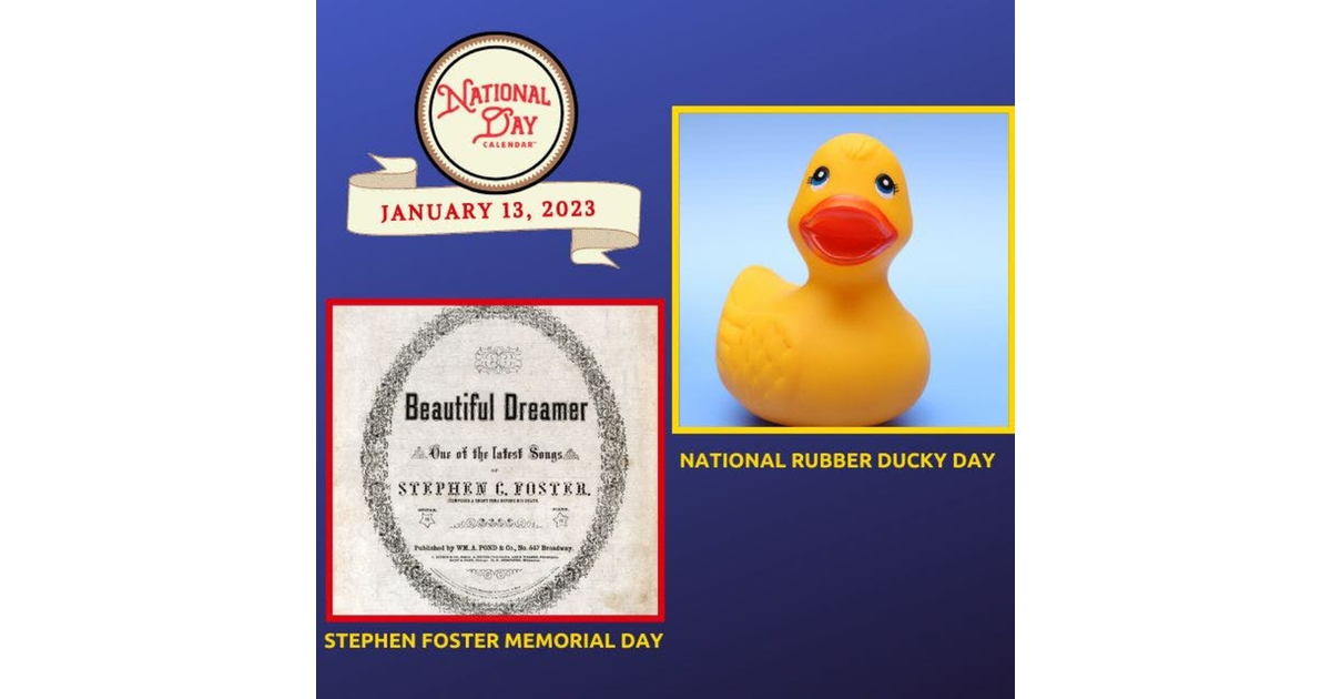 January 13, 2023 - National Rubber Ducky Day | Stephen Foster Memorial ...
